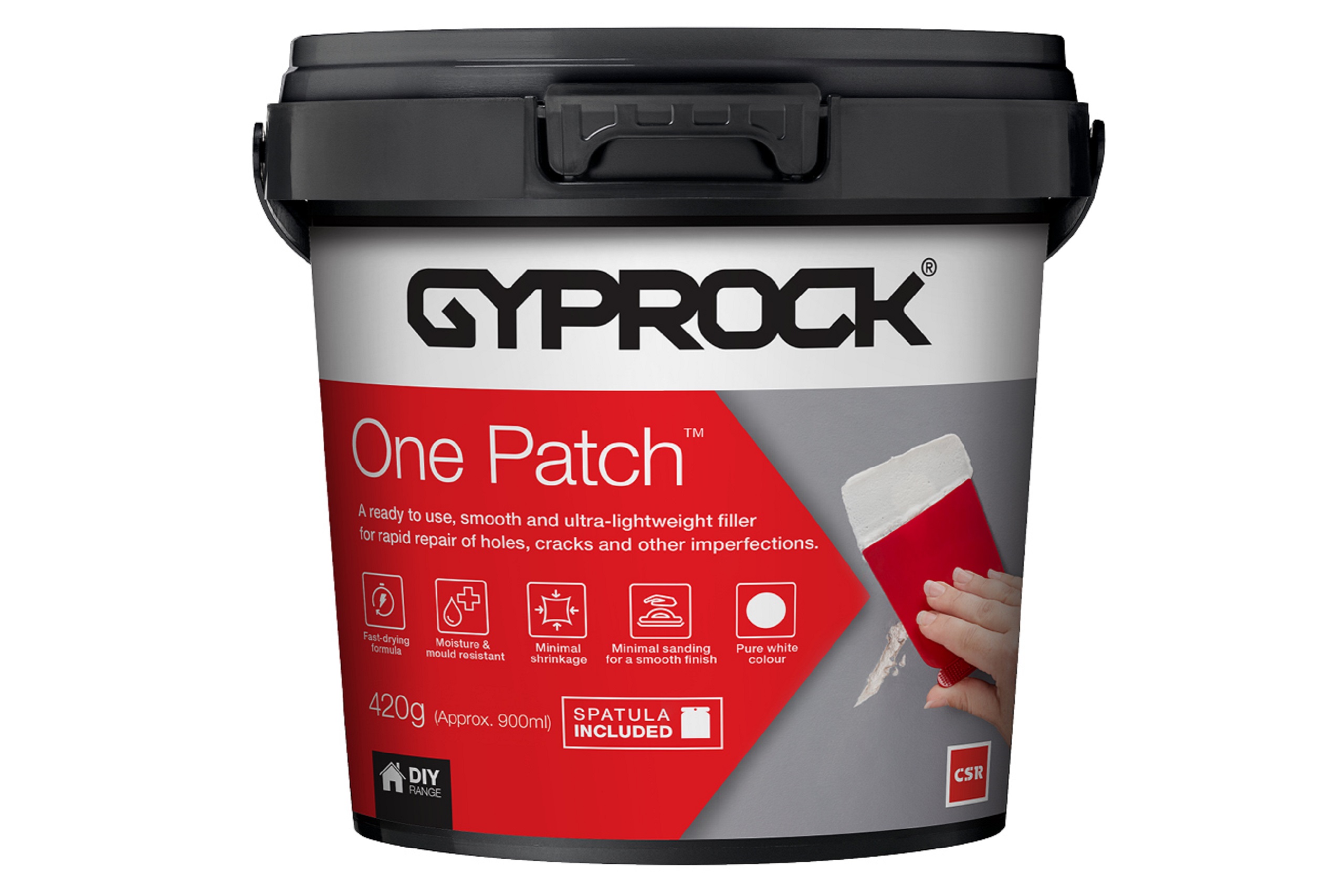 Gyprock One Patch high-performance filler for same-day repair ...