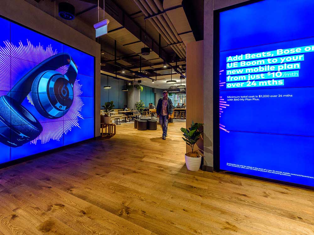 Timber flooring adds to immersive experience at Optus flagship store in ...