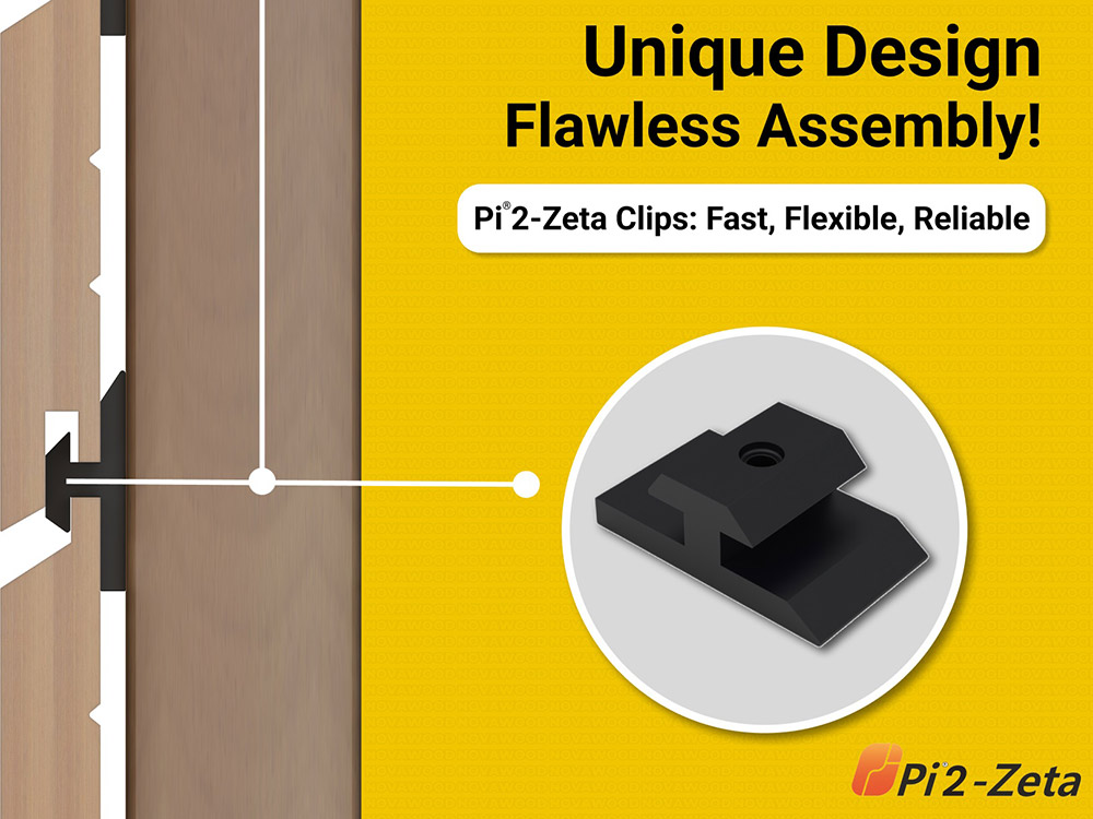 Pi-Zeta and Pi-2 Zeta clips for faster and easier cladding ...