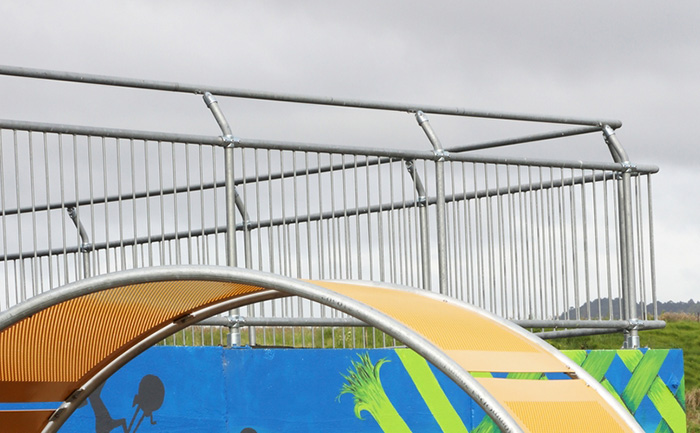 Bikesafe bikeway barriers assure rider safety and fall protection at ...