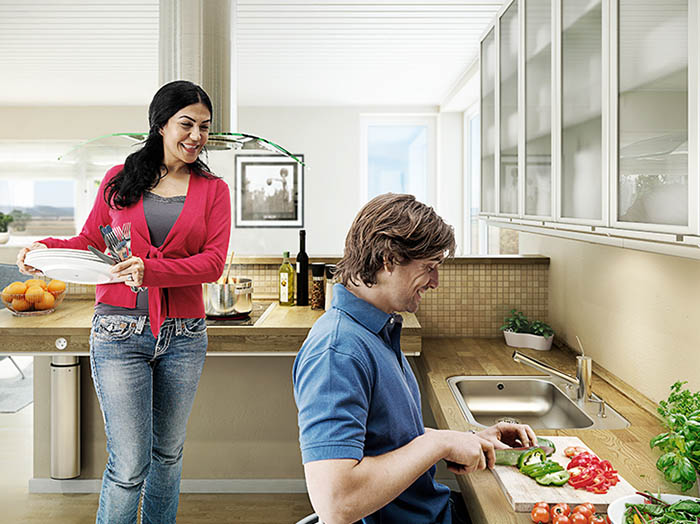 Indivo Kitchen System Allows Height Adjustability Of Benchtops And Wall ...