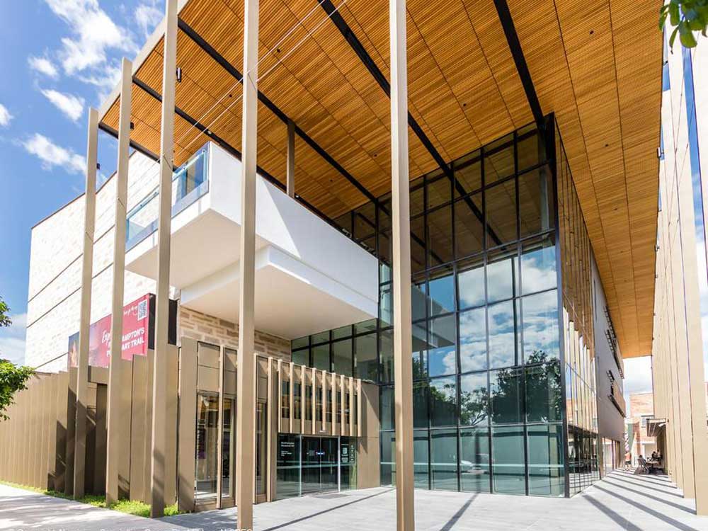 Towering glazed facade draws attention at Rockhampton Museum of Art ...