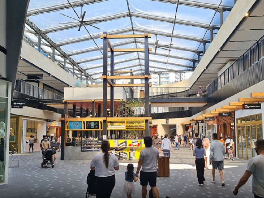 Open air skylight at Rhodes Central Sydney crowns retail and food zones ...