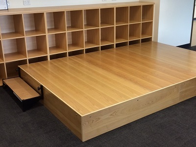 High performance stage podiums built with Maxiply | Architecture & Design