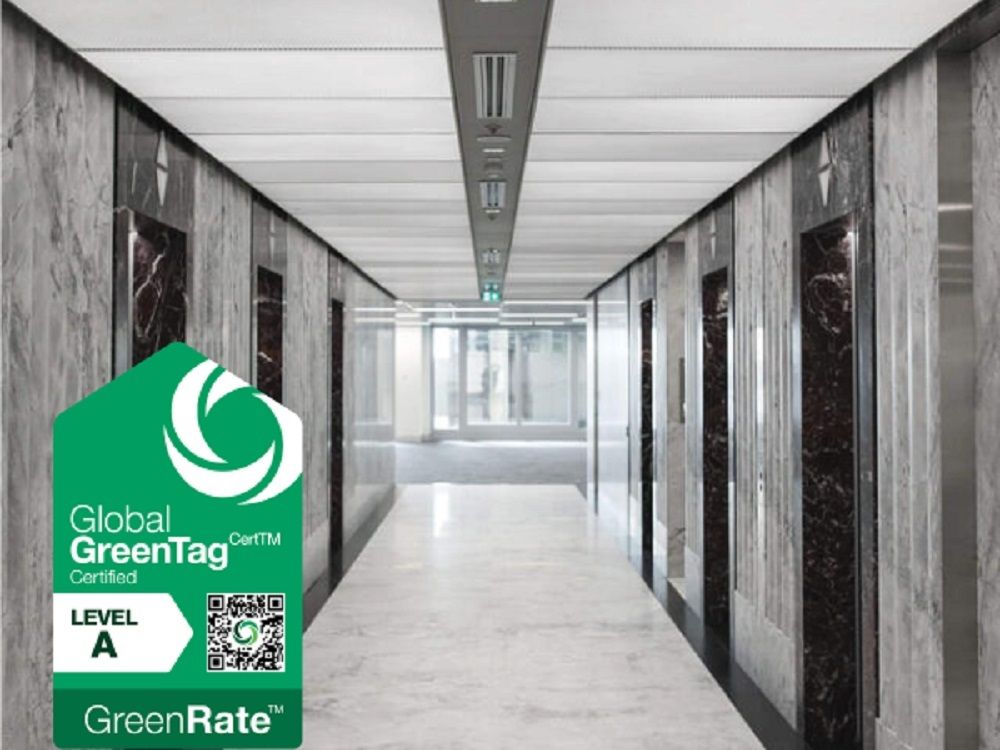 SAS metal ceiling systems achieve Global GreenTagCertTM GreenRate Level ...