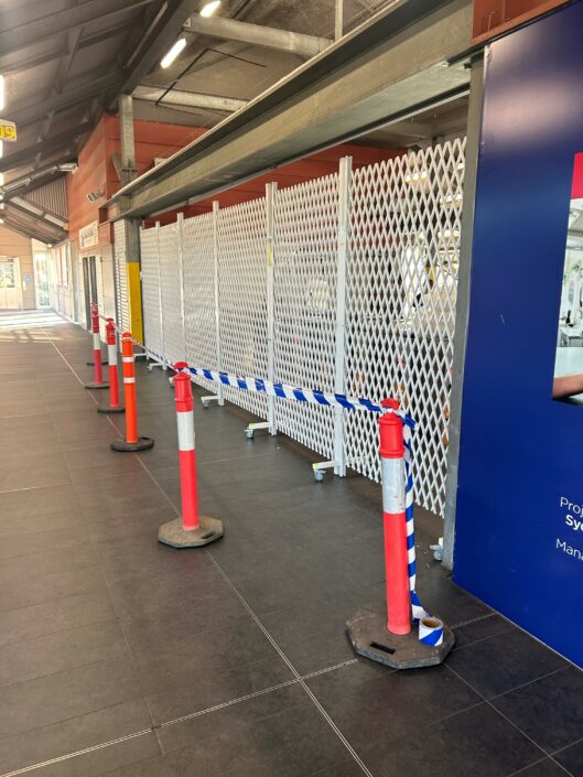 Retractable safety barriers for government transit hubs, transport ...