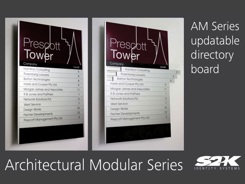 Wayfinding, Directory Boards, Door signs – Updateable modular sign ...