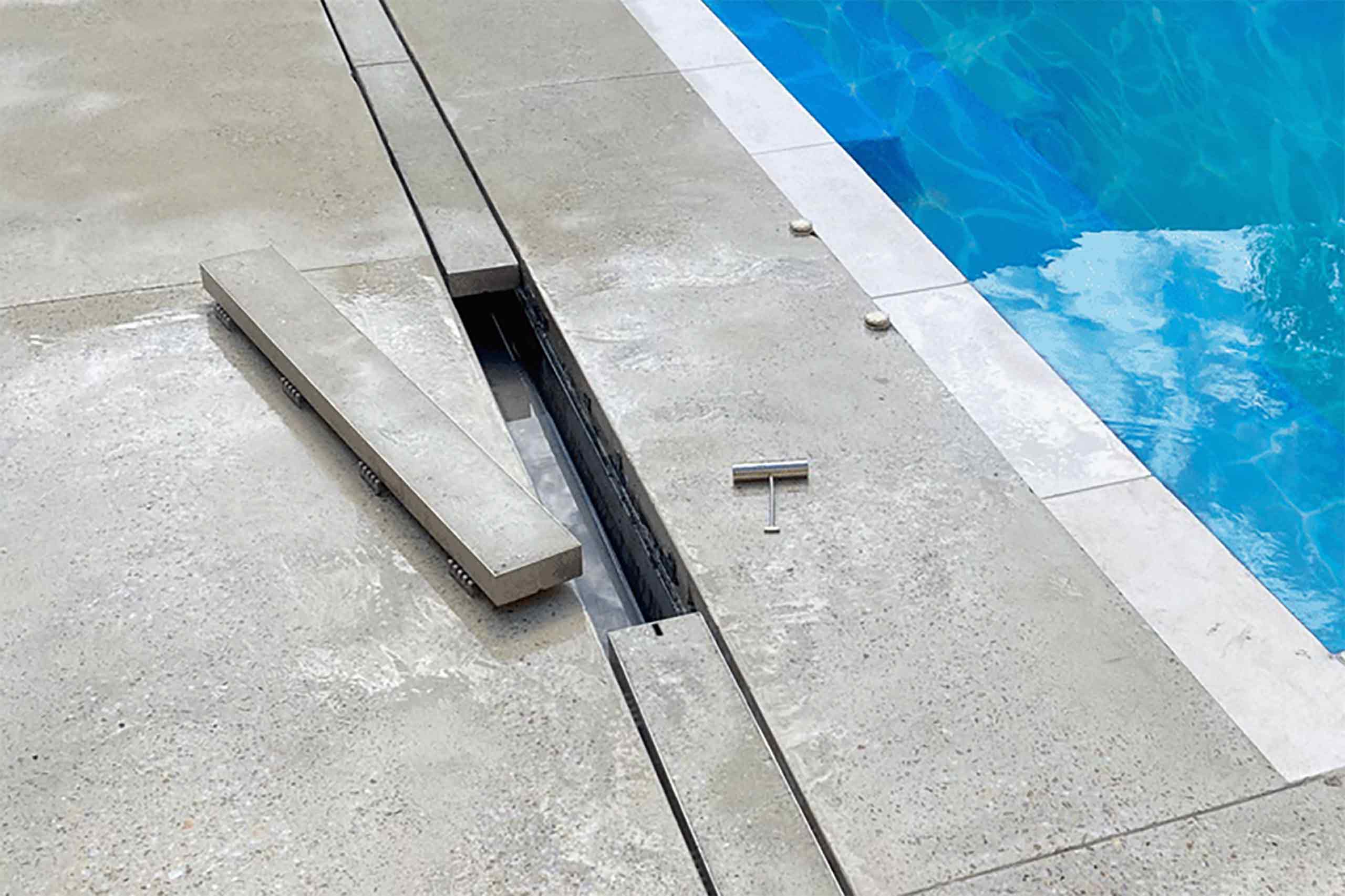 HIDE Concrete Linear Drain Covers | Architecture & Design