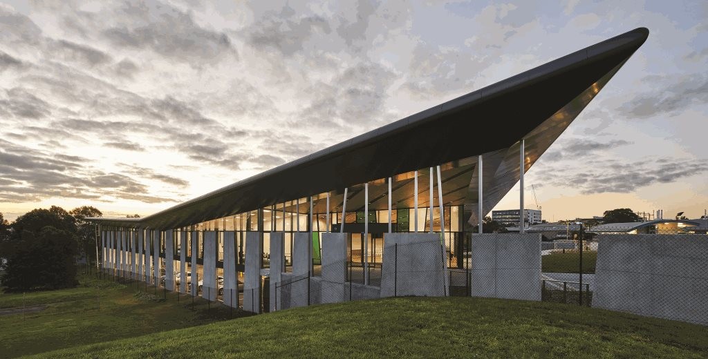 Butterfly-shaped roof envelopes and defines new Peters Ice Cream head ...