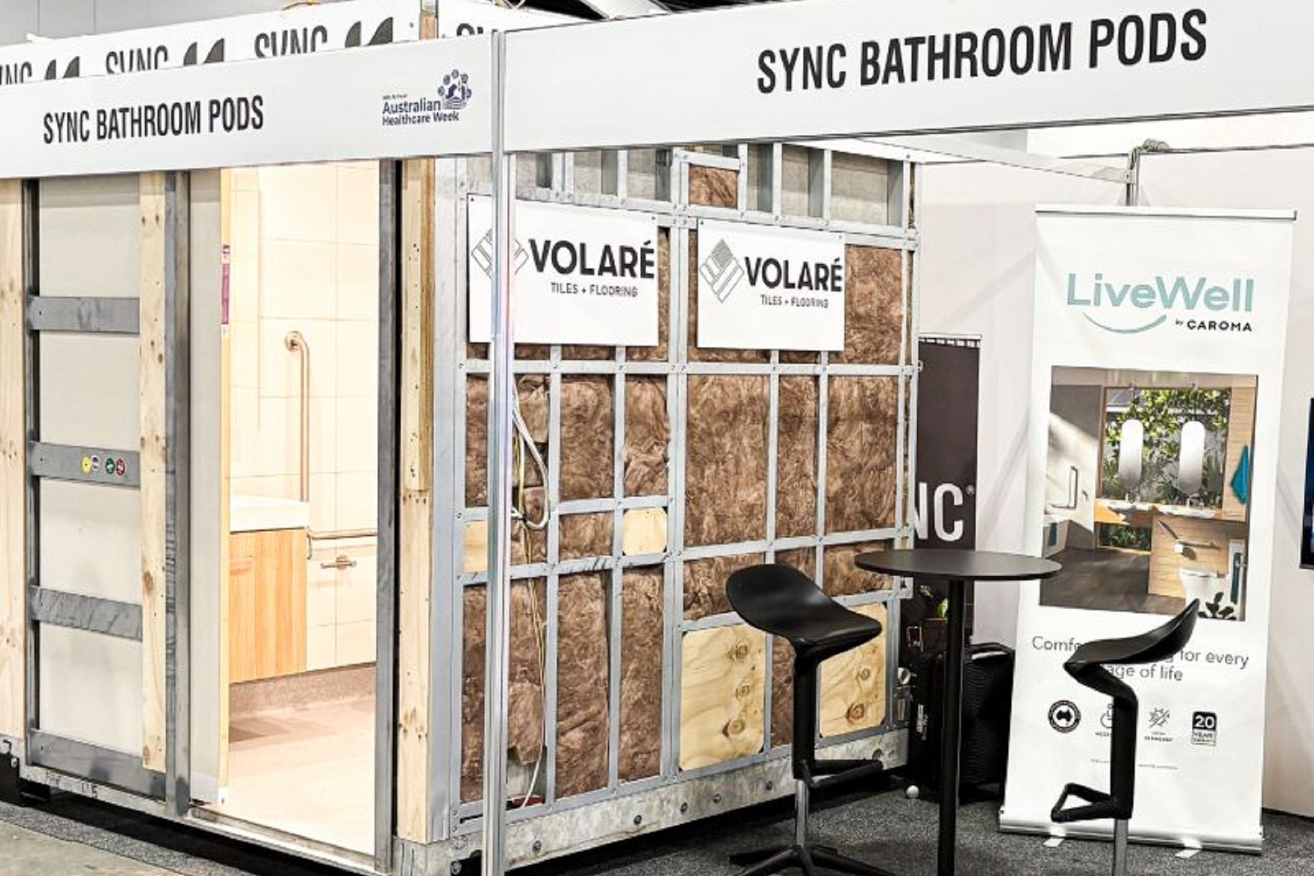 Sync prefabricated bathroom pods showcased at Australian Healthcare ...
