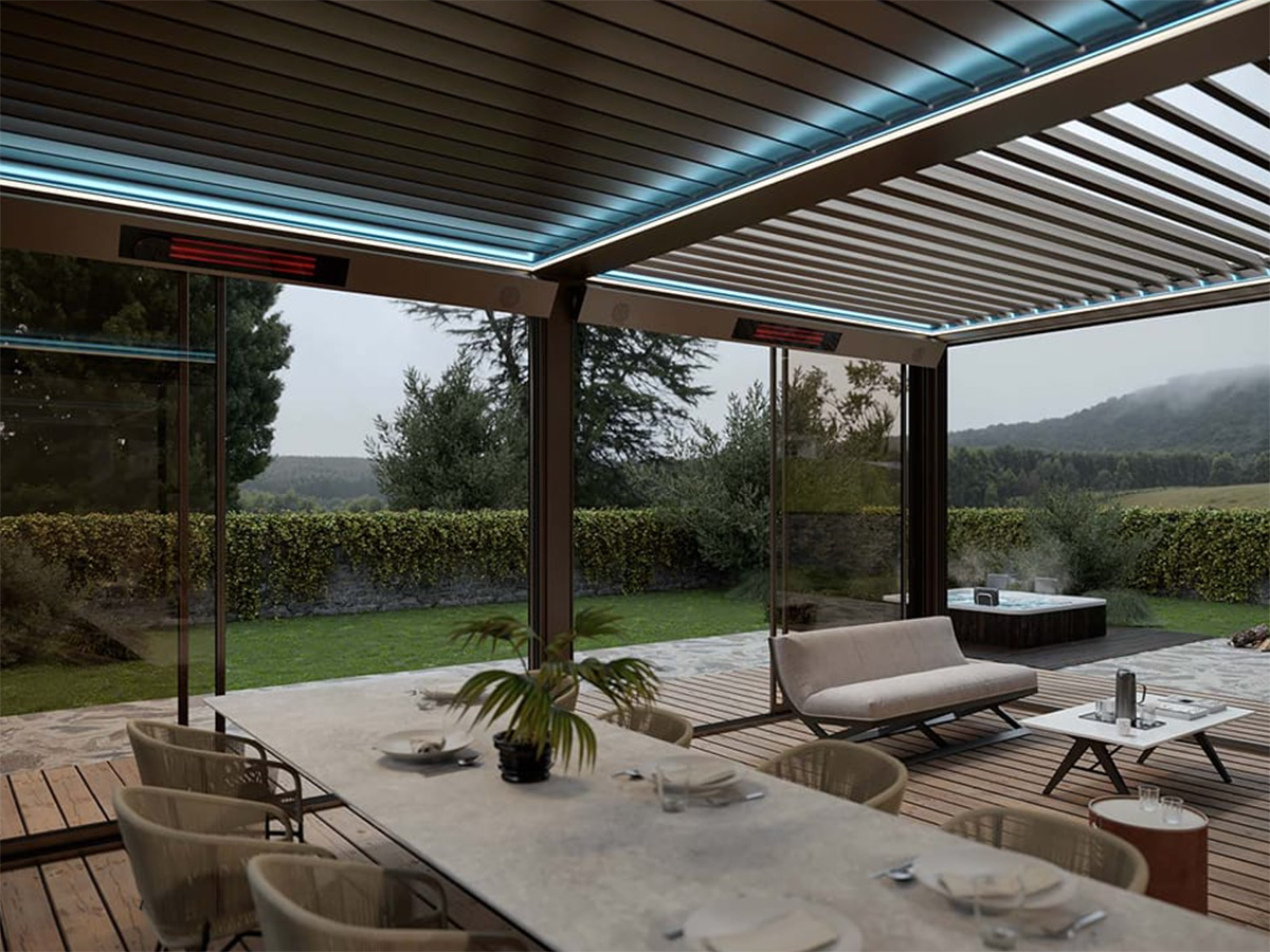 UMBRA AXIS: Tilting Bioclimatic Louvred Roof Structure | Architecture ...