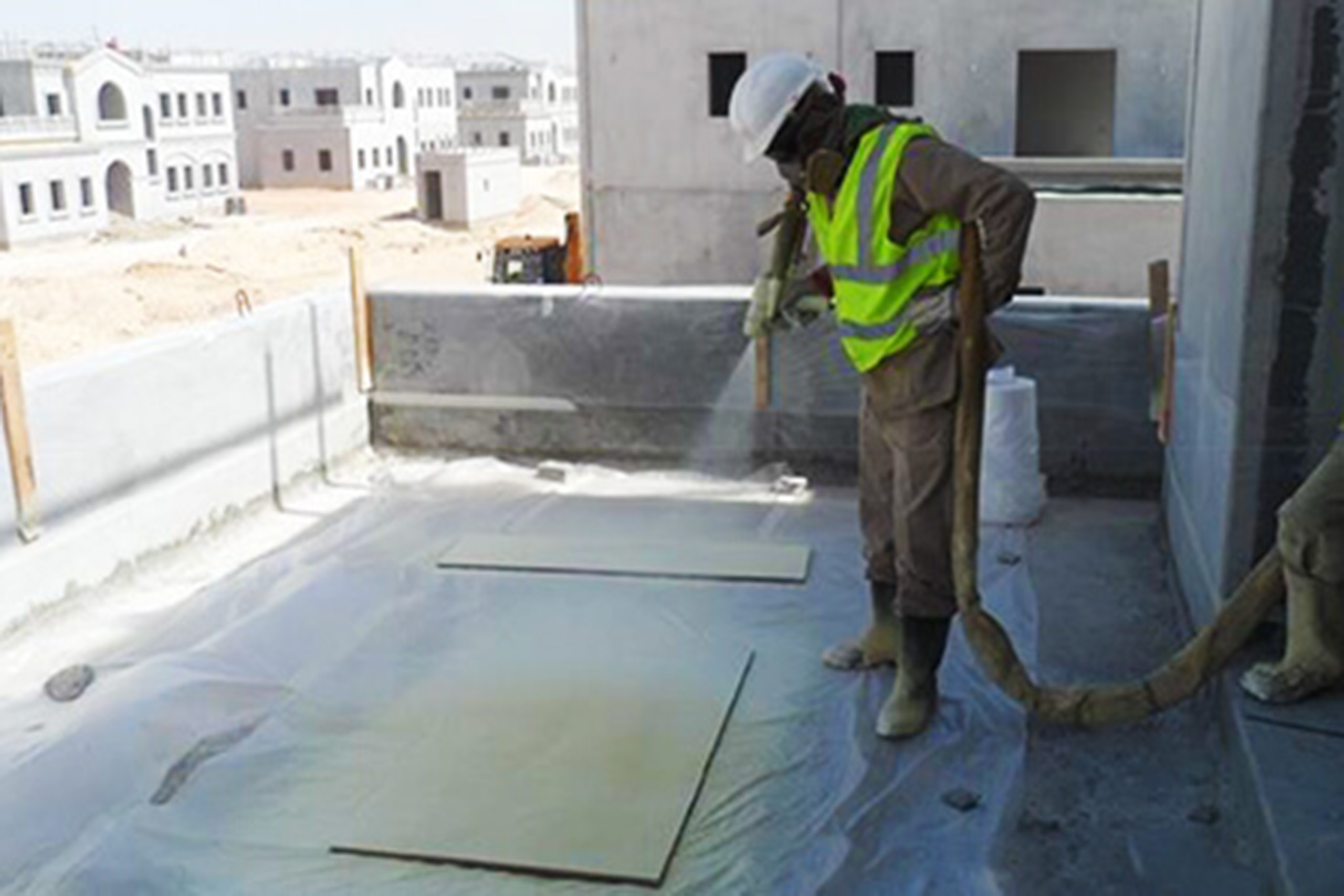 PU spray foam application for 300 villas in Al Ain, UAE | Architecture ...