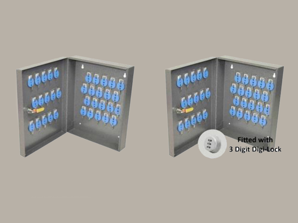 Lockable wall mounted cabinets for floor space constrained offices ...