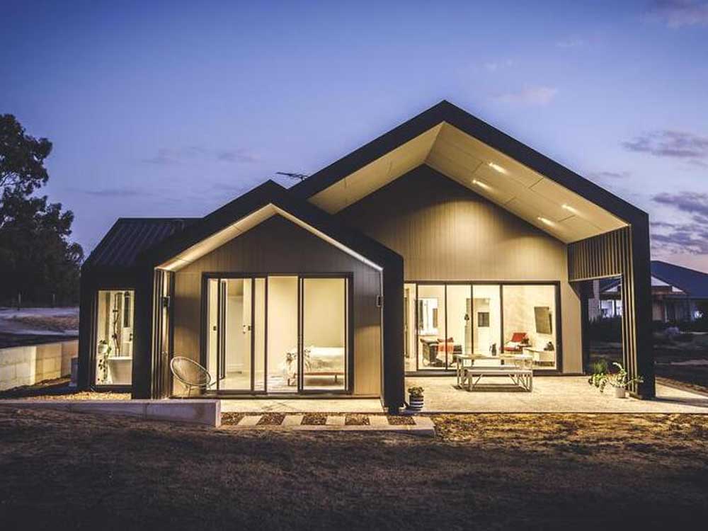 Award winning open plan rural home features Carinya doors and windows ...