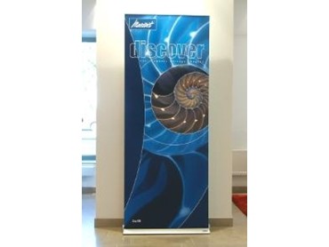 Zap pull-up banner stands from Tornado Displays | Architecture & Design