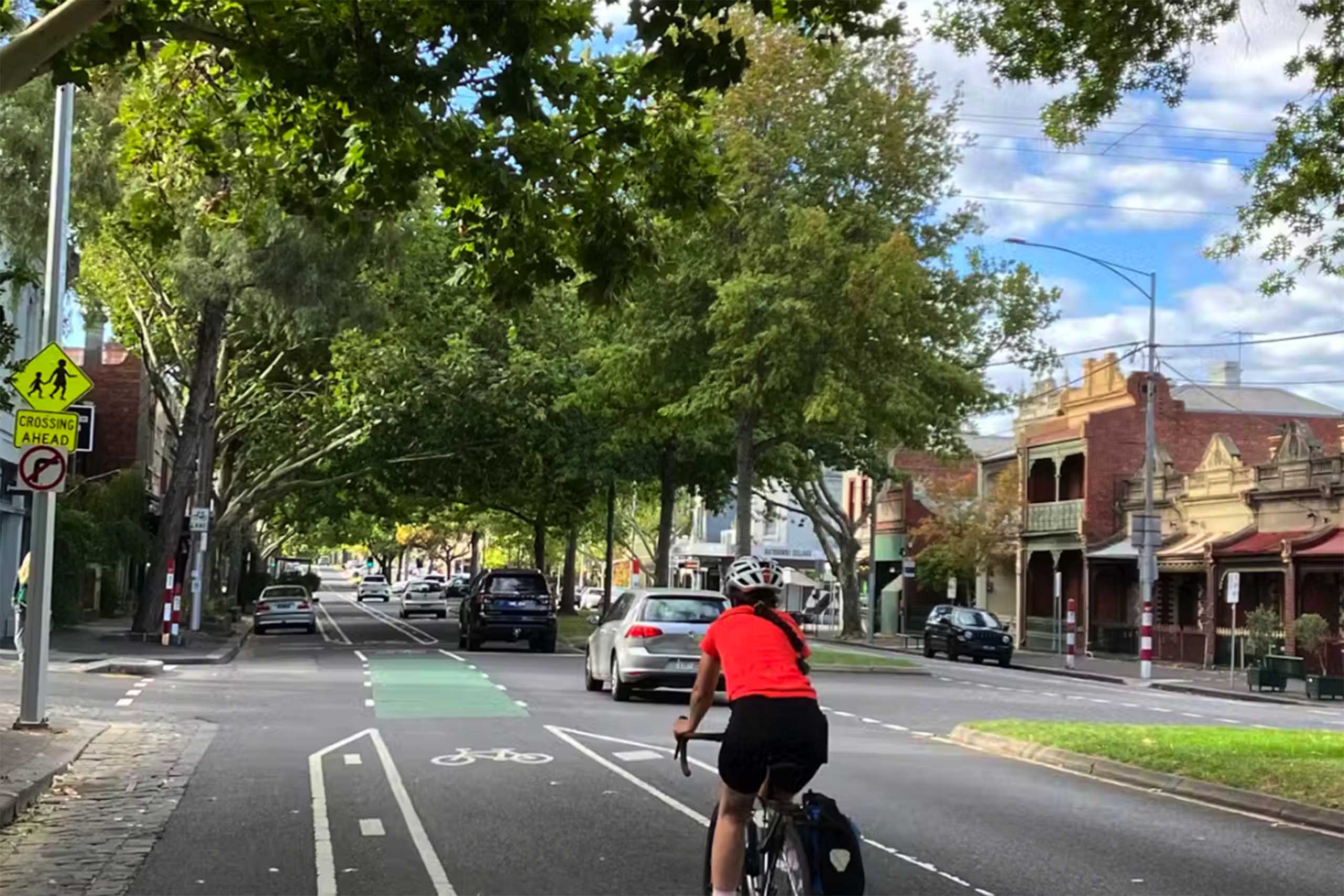 Most bike lanes in inner Melbourne have less than 40% tree cover – and ...