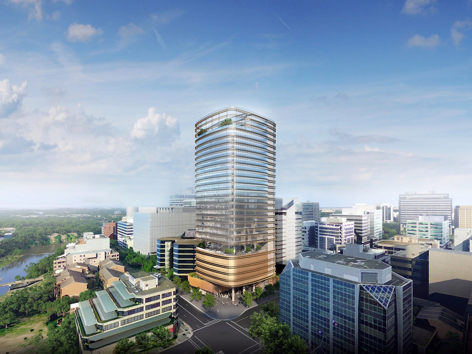 Construction begins on sculptural, translucent Fender Katsalidis tower ...