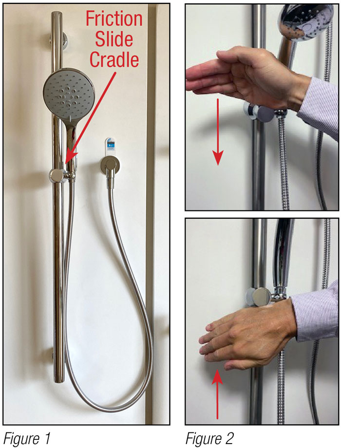 Glide sliders or friction sliders for grab rail showers? | Architecture ...