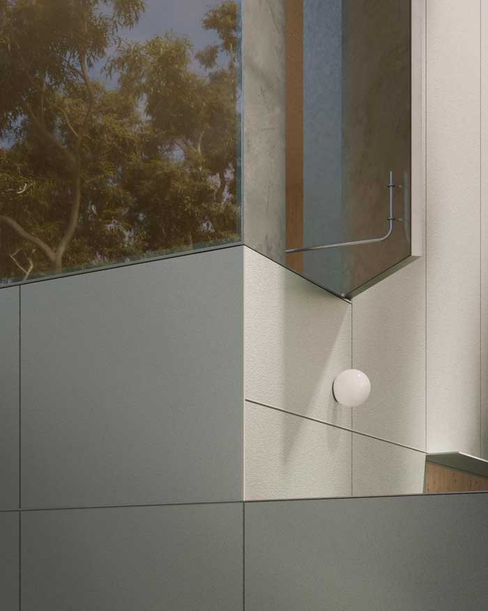 Hardie Fine Texture Cladding unifies home and garden in Corner House ...