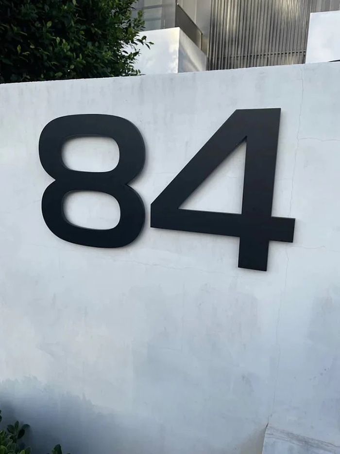 Want to make a statement? Go extra-large on your house number ...