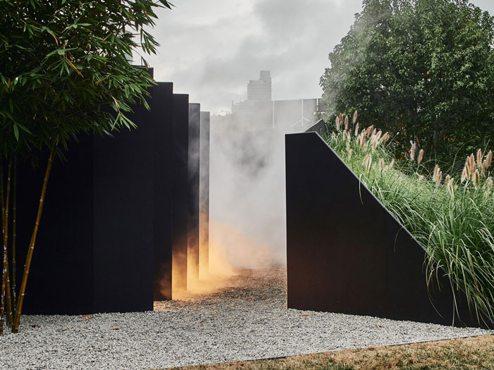 Mist-filled installation at the National Gallery of Victoria ...