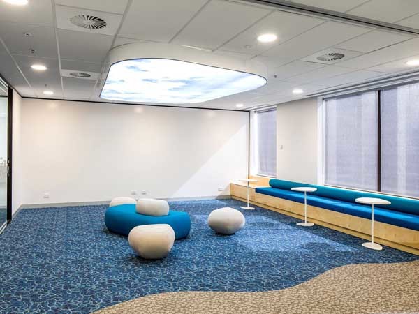 Custom Ontera carpet recreates the beach indoors at UXC Melbourne ...