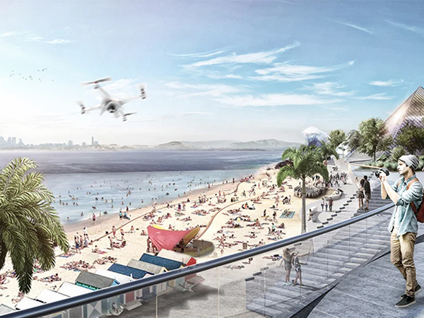 CX Landscape's 'Sea Line Park' is an urban complex proposal that can ...