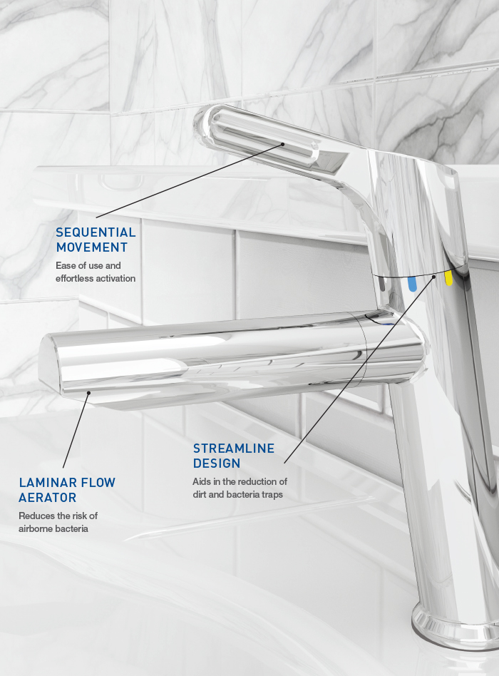 New Sequential Leva ergonomic mixer taps for effortless activation ...
