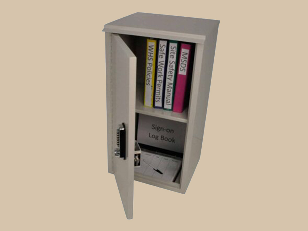 Lockable cabinets for workplace health and safety documents ...